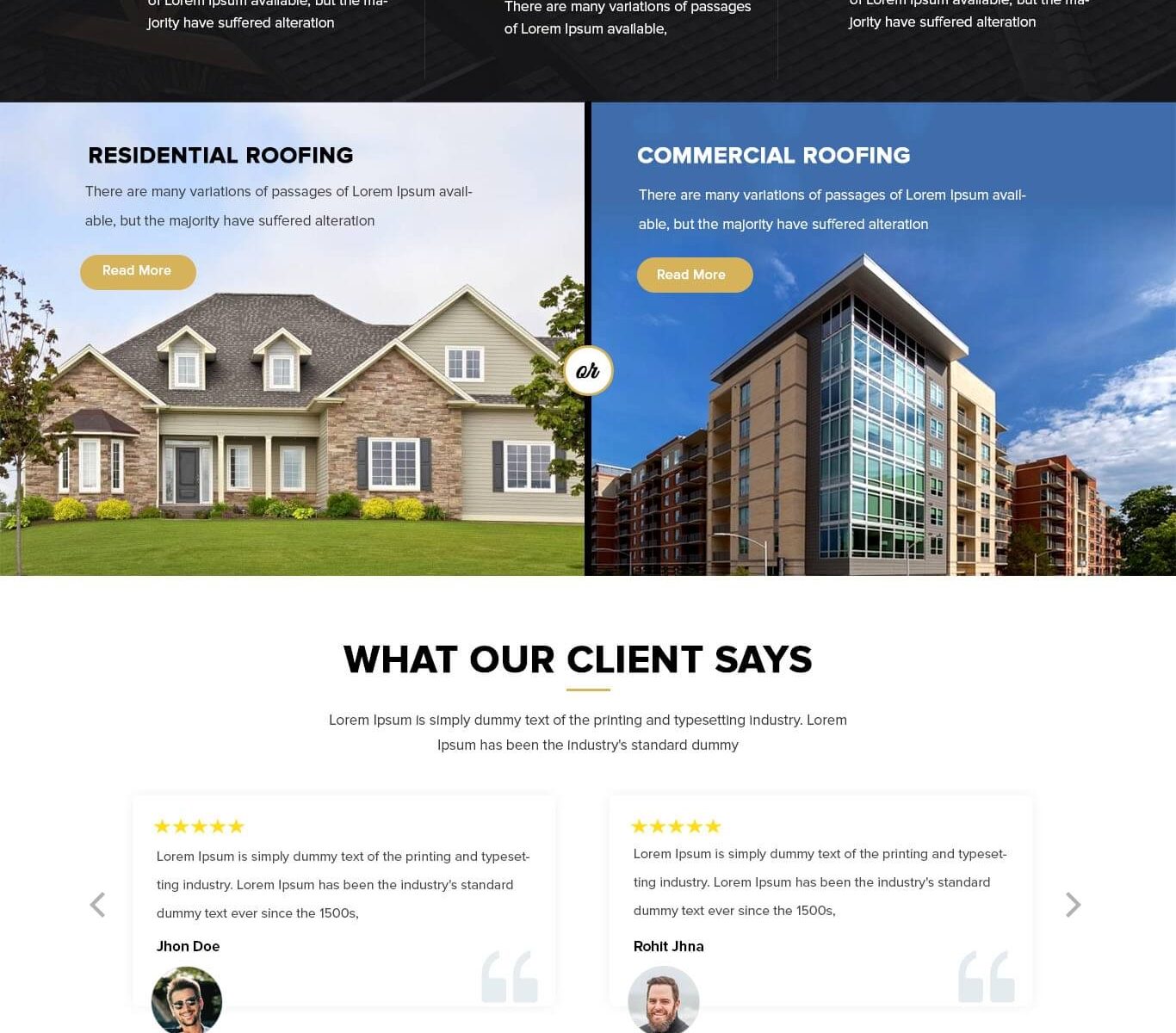 Landing Page For Roofing & Restoration Company - CST